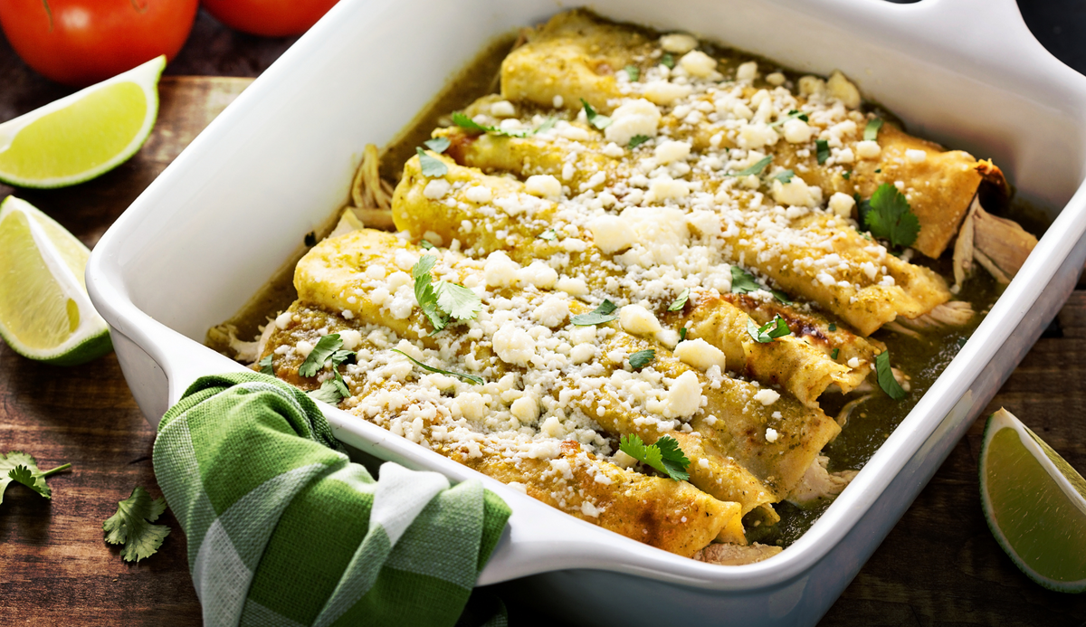 Chicken Enchiladas Verdes with Rodriguez Bakery Tortillas – Rodriguez ...