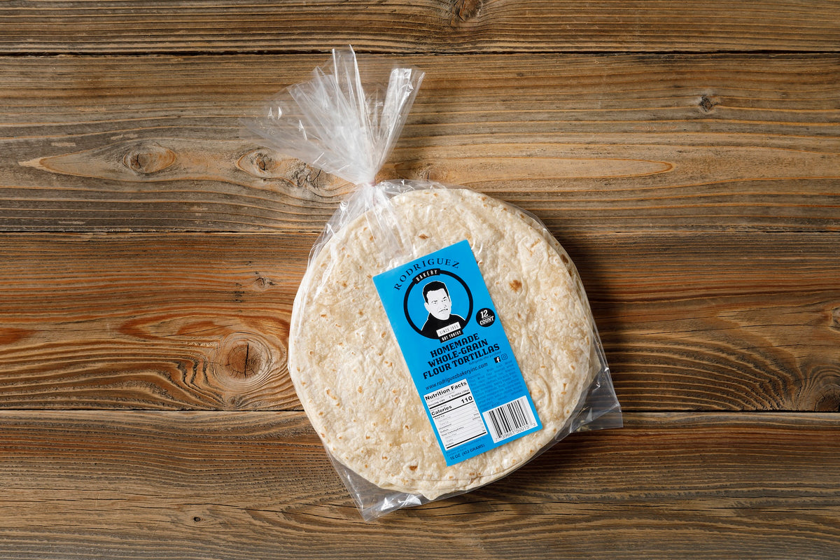 Whole Grain Flour Tortilla Box – Rodriguez Bakery Inc