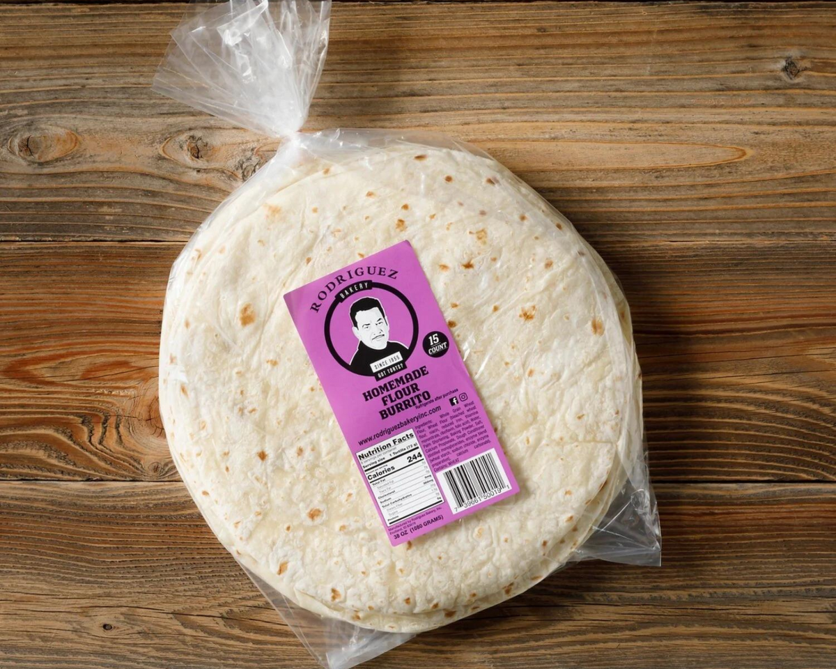 Box of Burritos - Fresh flour tortillas – Rodriguez Bakery Inc