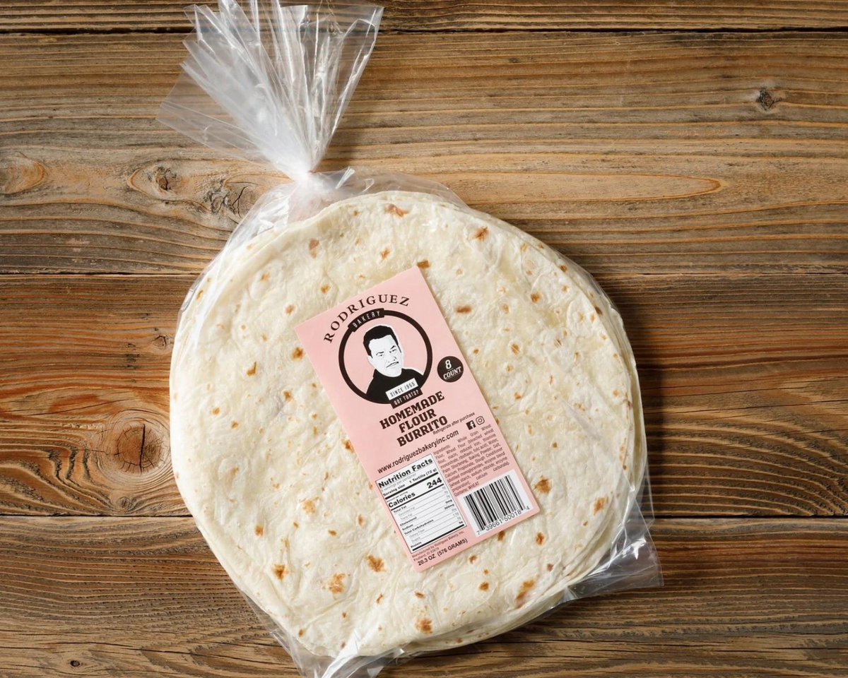 Box of Burritos - Fresh flour tortillas – Rodriguez Bakery Inc