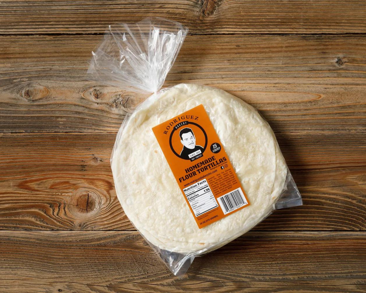 8" Flour Tortilla - 15 count - 5 packages – Rodriguez Bakery Inc