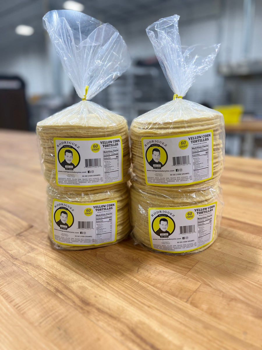 60 Count Corn Tortilla Box – Rodriguez Bakery Inc